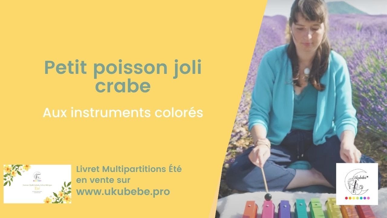 Petit poisson, joli crabe aux lames et cloches (instruments colorés ...