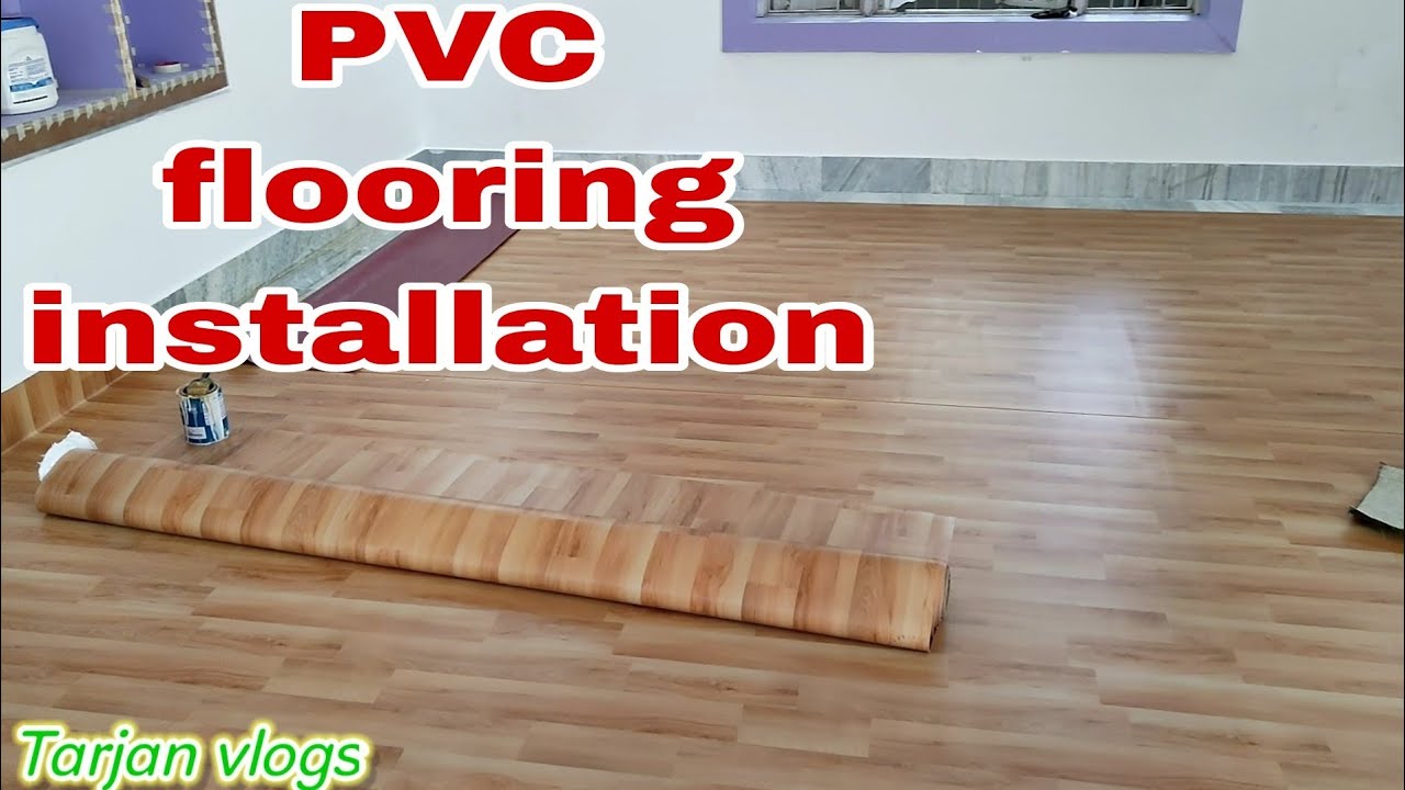 PVC flooring installation // install pvc flooring // carpet flooring ...