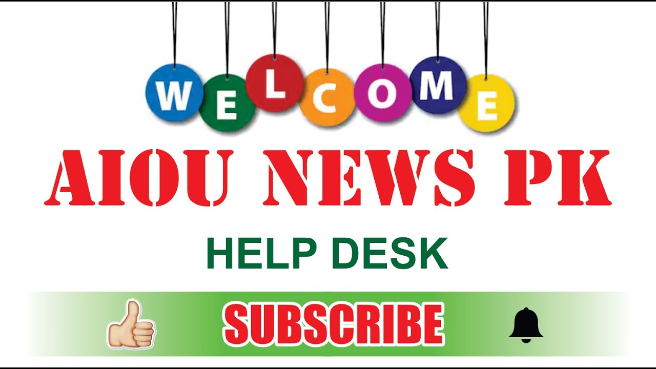 Introduction | AIOU NEWS PK | AIOU Help Desk - YouTube