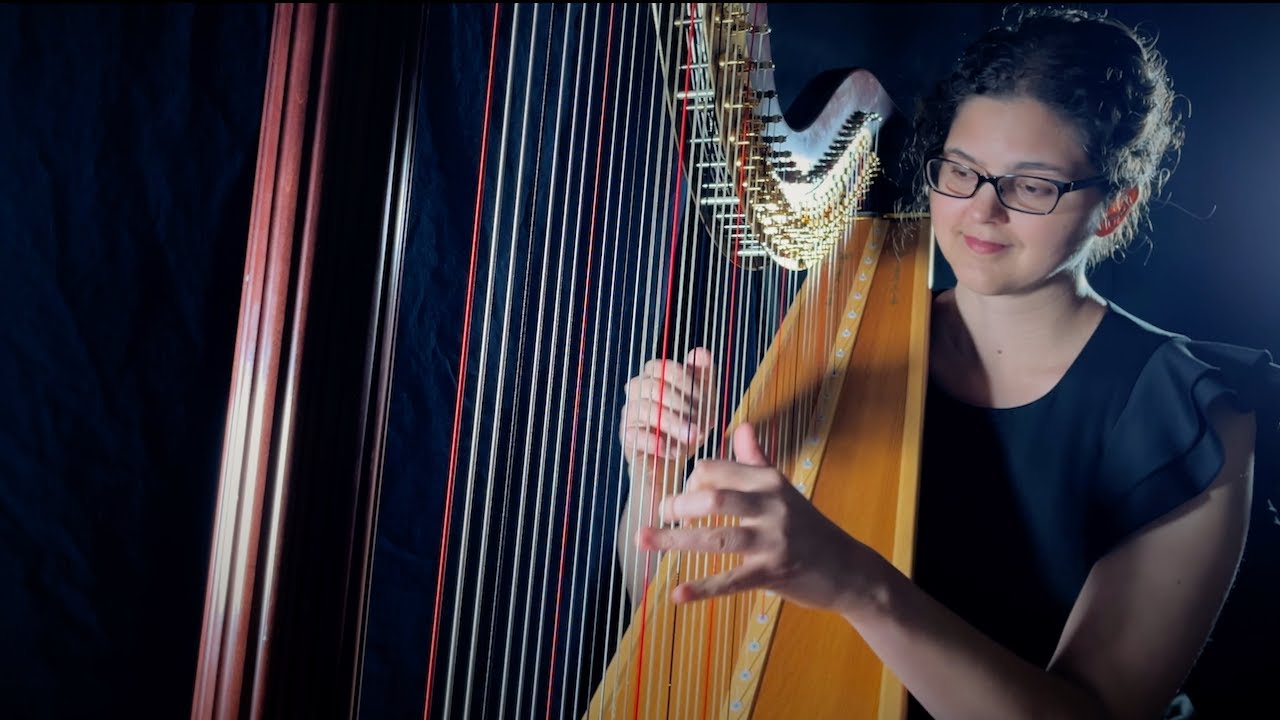 At Last (jazzy harp cover) - Stephanie Claussen - YouTube