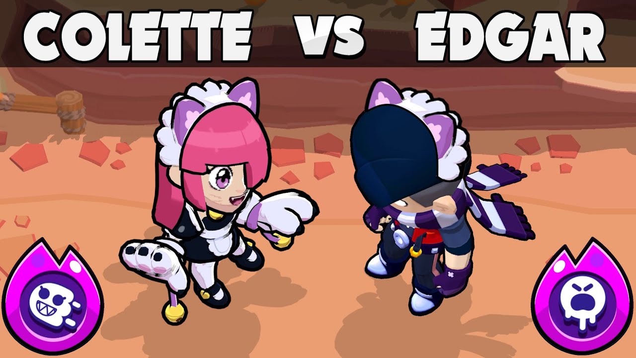 COLETTE vs EDGAR ⭐ Brawl Stars - YouTube