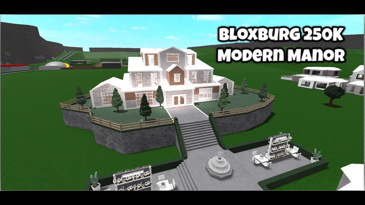 Bloxburg 250K Modern Manor Speedbuild! - YouTube
