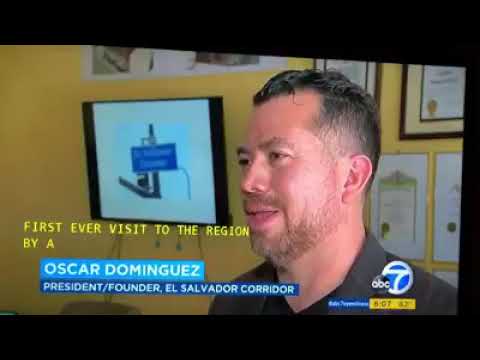 Oscar Levi Dominguez- ABC 7 - El Salvador Corridor - YouTube