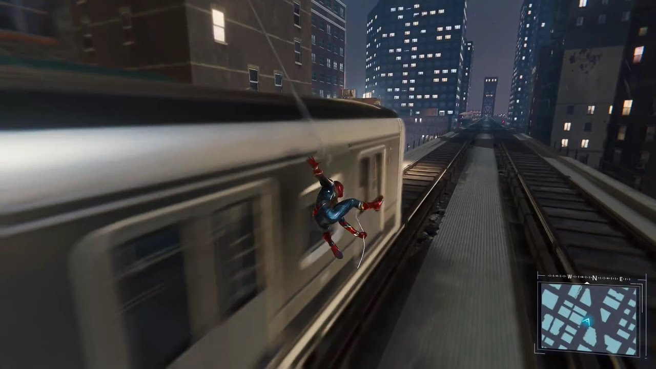 Marvel's Spider-Man (PC) - Web Swinging (Elevated Train) - YouTube