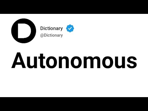 Autonomous Meaning In English - YouTube