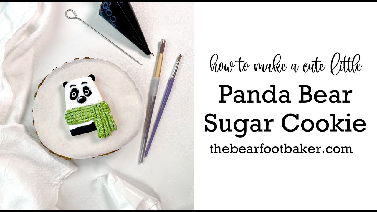 How to Make Cute Little Panda Bear Sugar Cookies | The Bearfoot Baker ...
