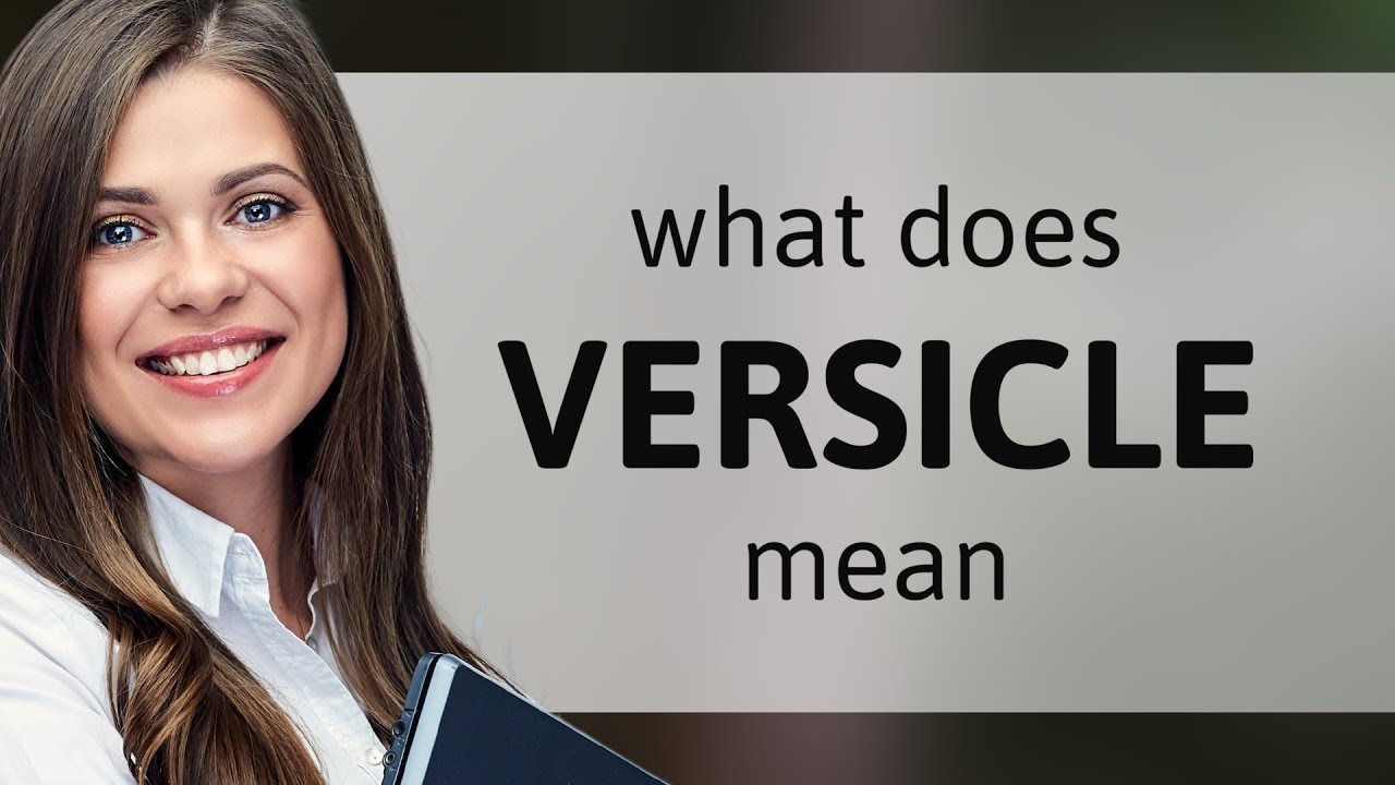 Versicle — meaning of VERSICLE - YouTube