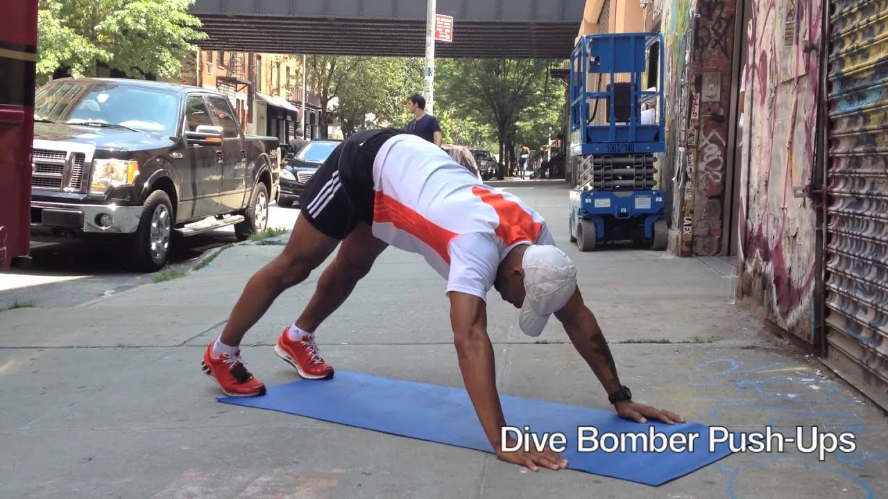Dive Bomber Push ups - YouTube
