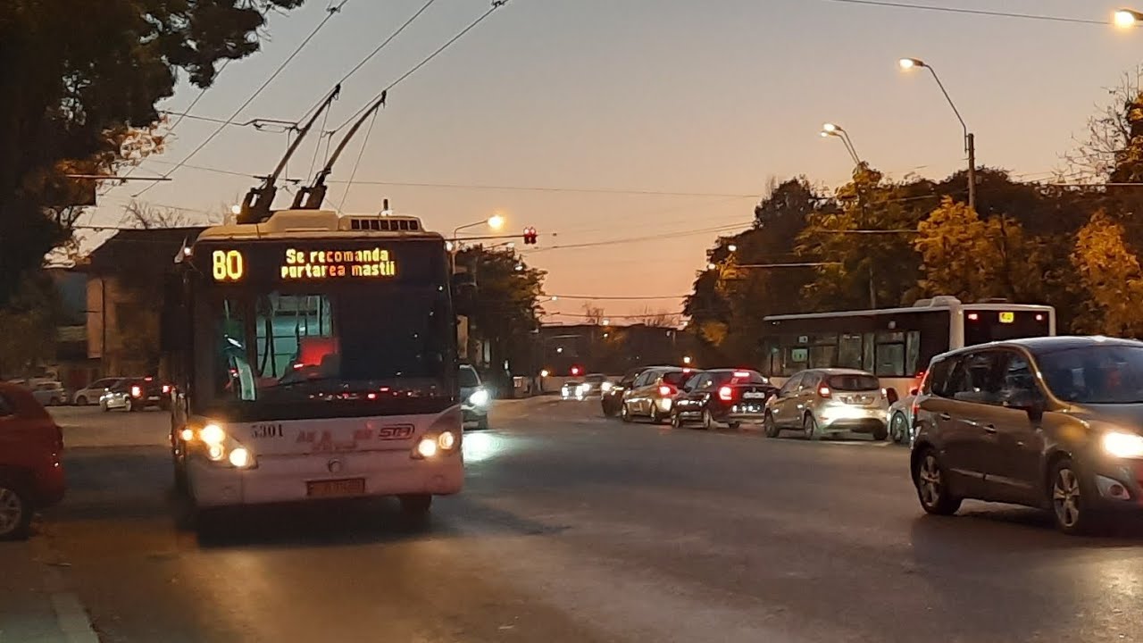 Calatorie cu Irisbus Citelis 5301 pe linia 80 in perimetrul ...