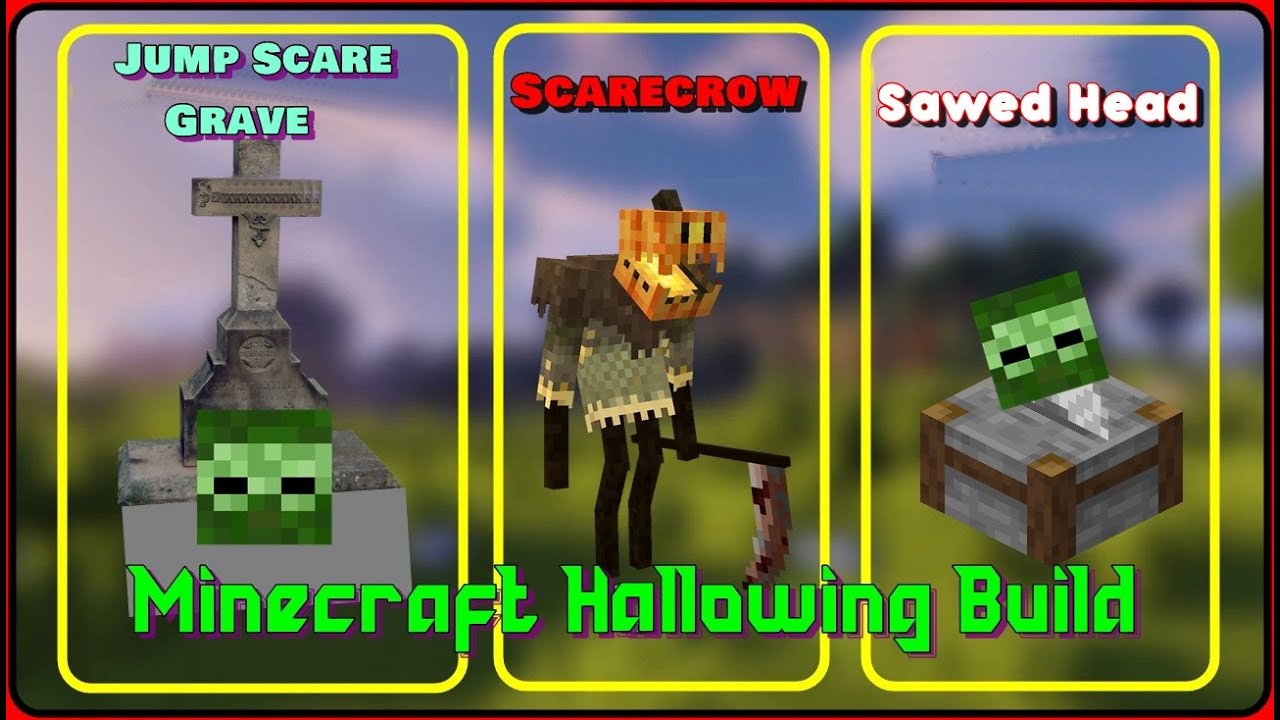 Top 3 Scary Minecraft Halloween Build Hacks & Designs - YouTube