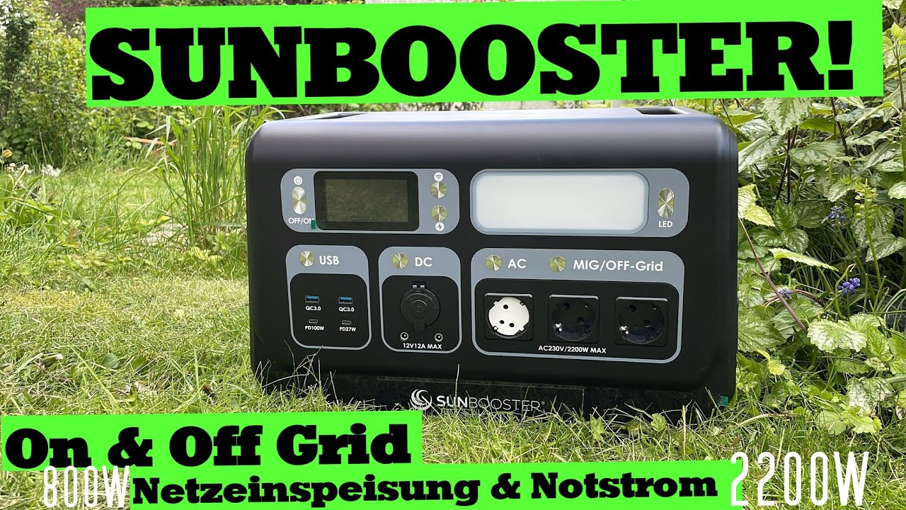 Beste on Grid Powerstation SUNBOOSTER Balkonkraftwerk 800 Watt ...