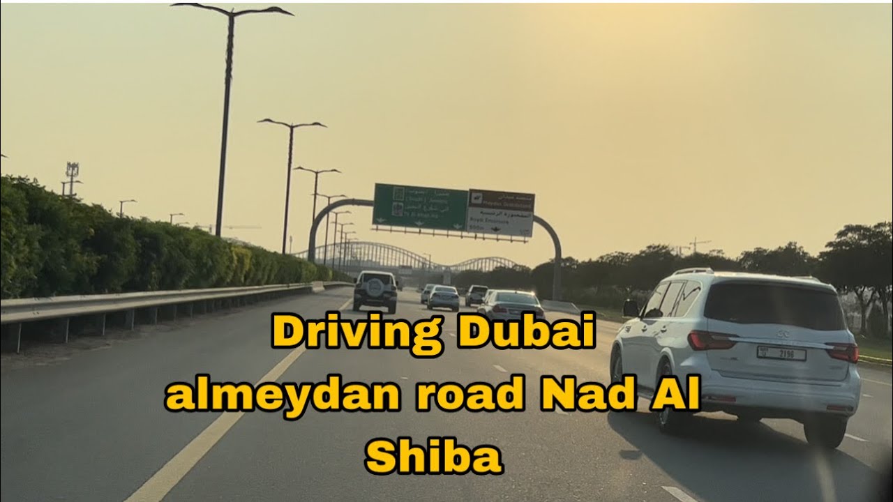 Driving Dubai Al Meydan Road Nad Al Shiba - YouTube