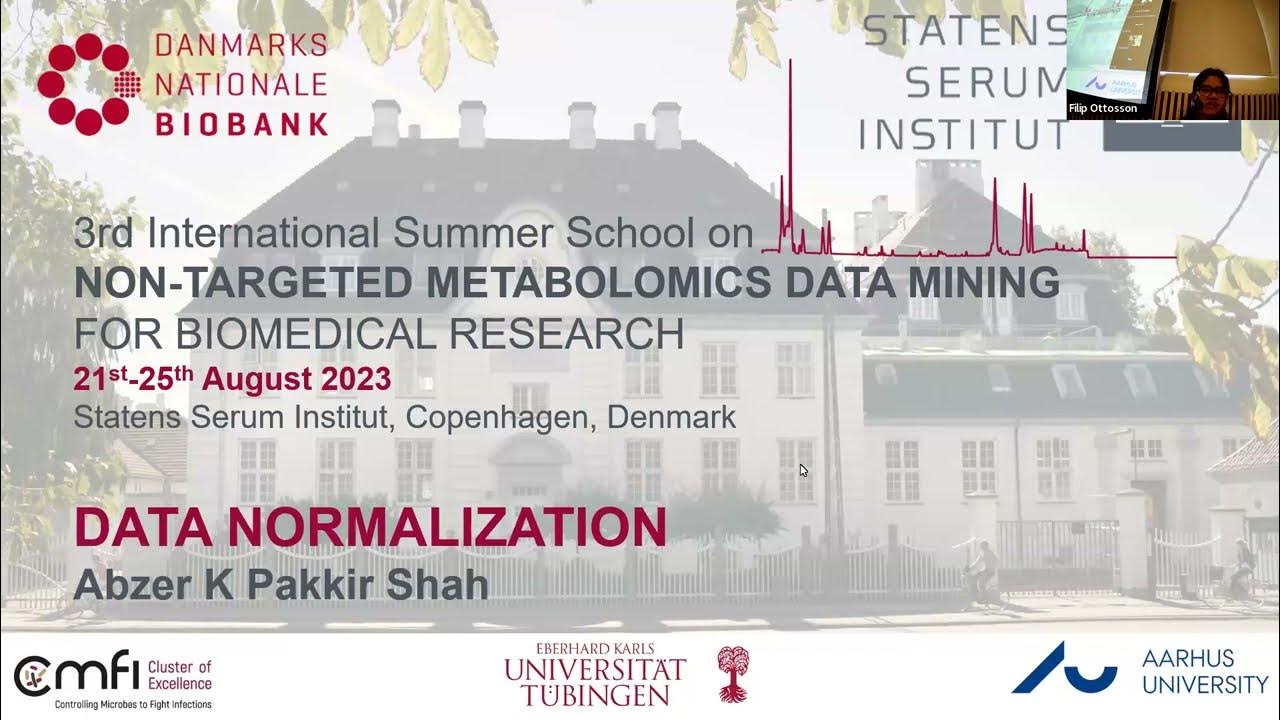 NTMSS2023 Day5 S1 - Data normalization - YouTube