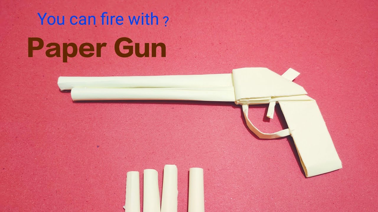 How to make a paper gun | easy paper gun | DIY paper crafts | tiny life ...