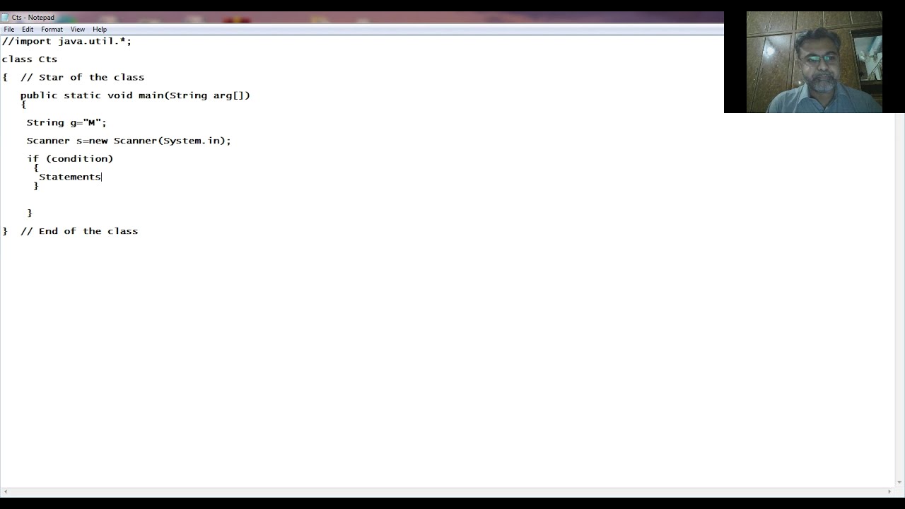 Java Tutorial Lesson 4 | Decision Making (if , if else)using string and ...
