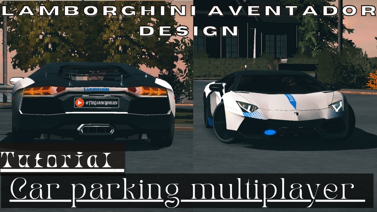 Step-by-Step Lamborghini Aventador Design Tutorial for Car Parking ...