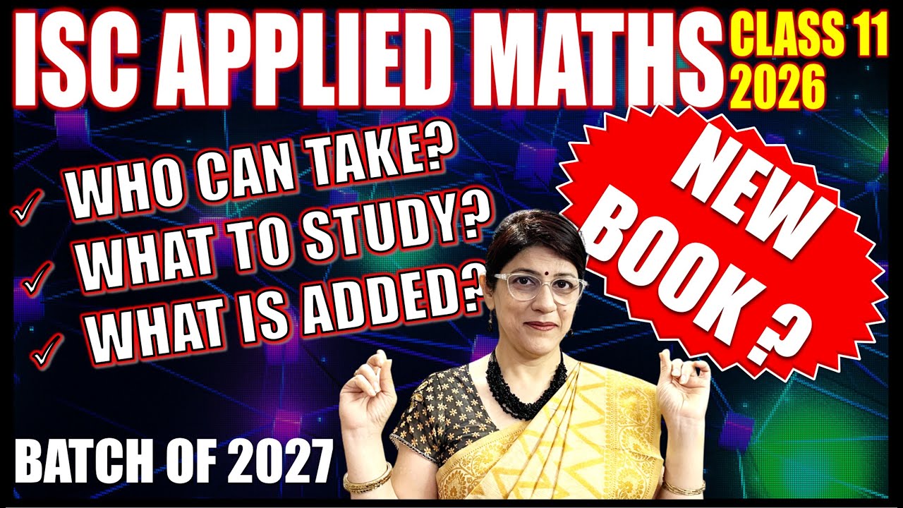 ISC APPLIED MATHS CLASS 11 REVISED SYLLABUS & MARKS ALLOCATION 2025-26 ...