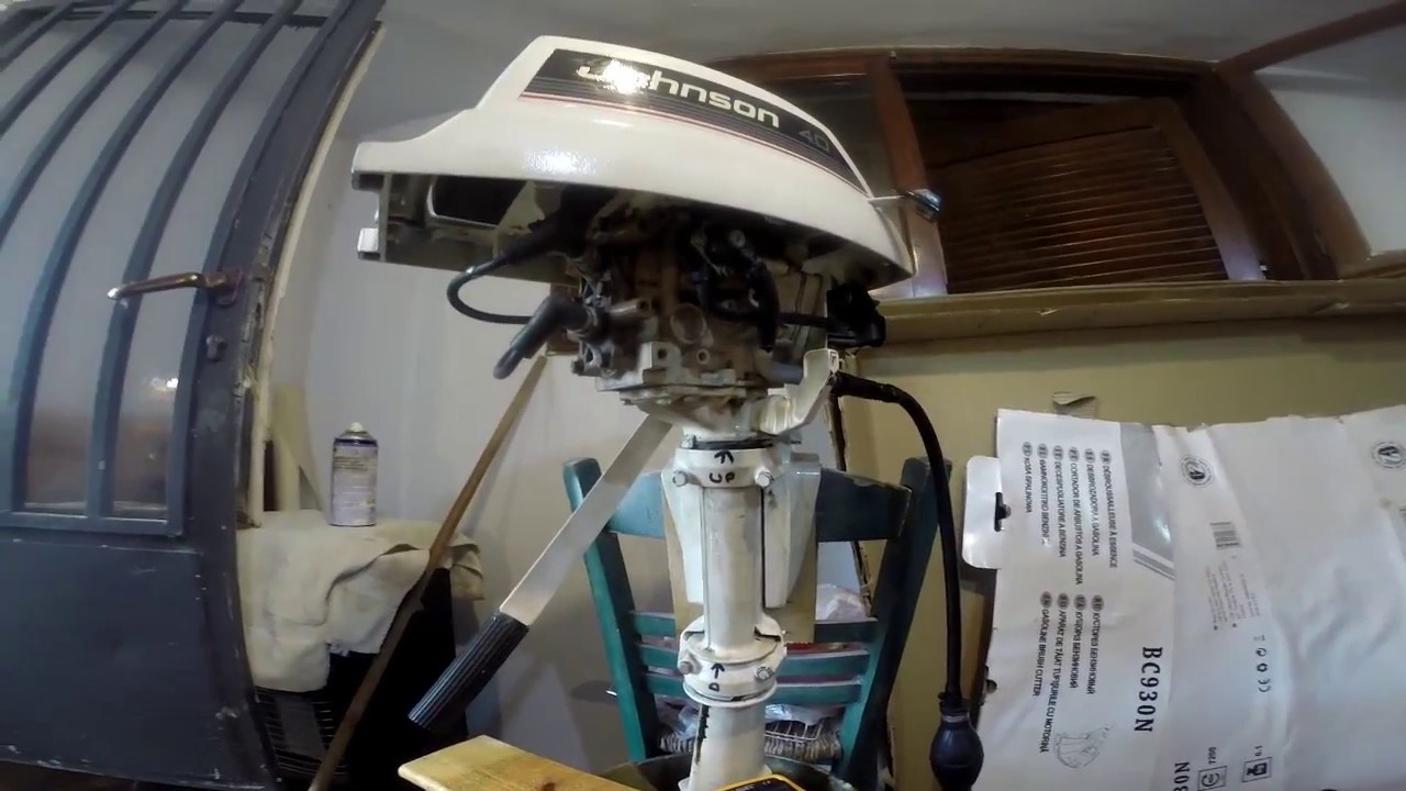 How to clean water passage test water pump temp readings Johnson 4 hp ...