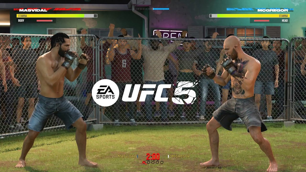 UFC 5 - *BACKYARD SLUGFEST* - Jorge Masvidal Vs Conor McGregor FULL ...