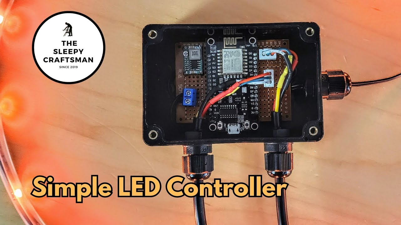Make a SIMPLE WLED ESP Based Controller - YouTube