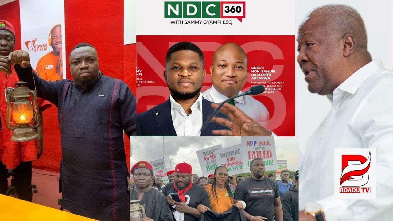 LIVE ; NDC360🔥 - Dumsor must stop! Sammy Gyamfi & Okudzeto Ablakwah ...