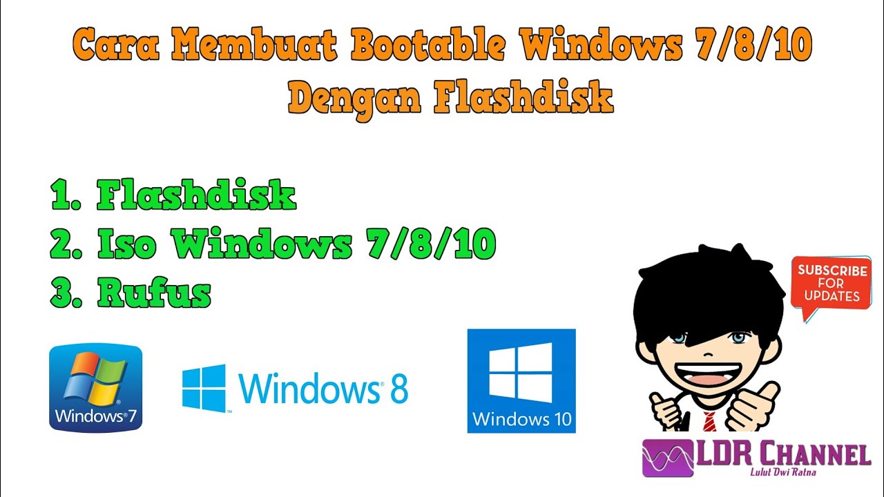 Cara Mudah Membuat Bootable Instal Ulang Windows 7/8/10/XP Dengan ...