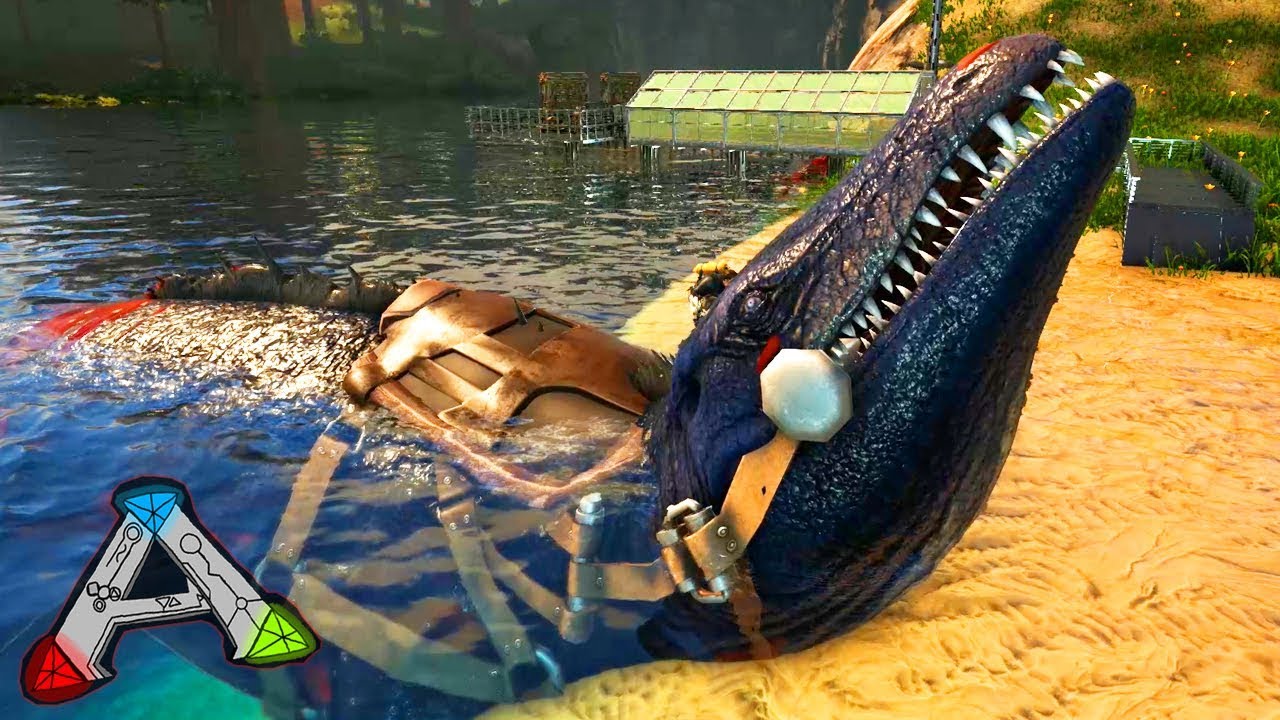 ARK VANILLA #183 - MOSASSAURO! A MAIOR CRIATURA DO MAR! - YouTube