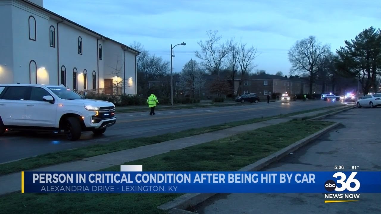 Person in critical condition after getting hit by a car - YouTube