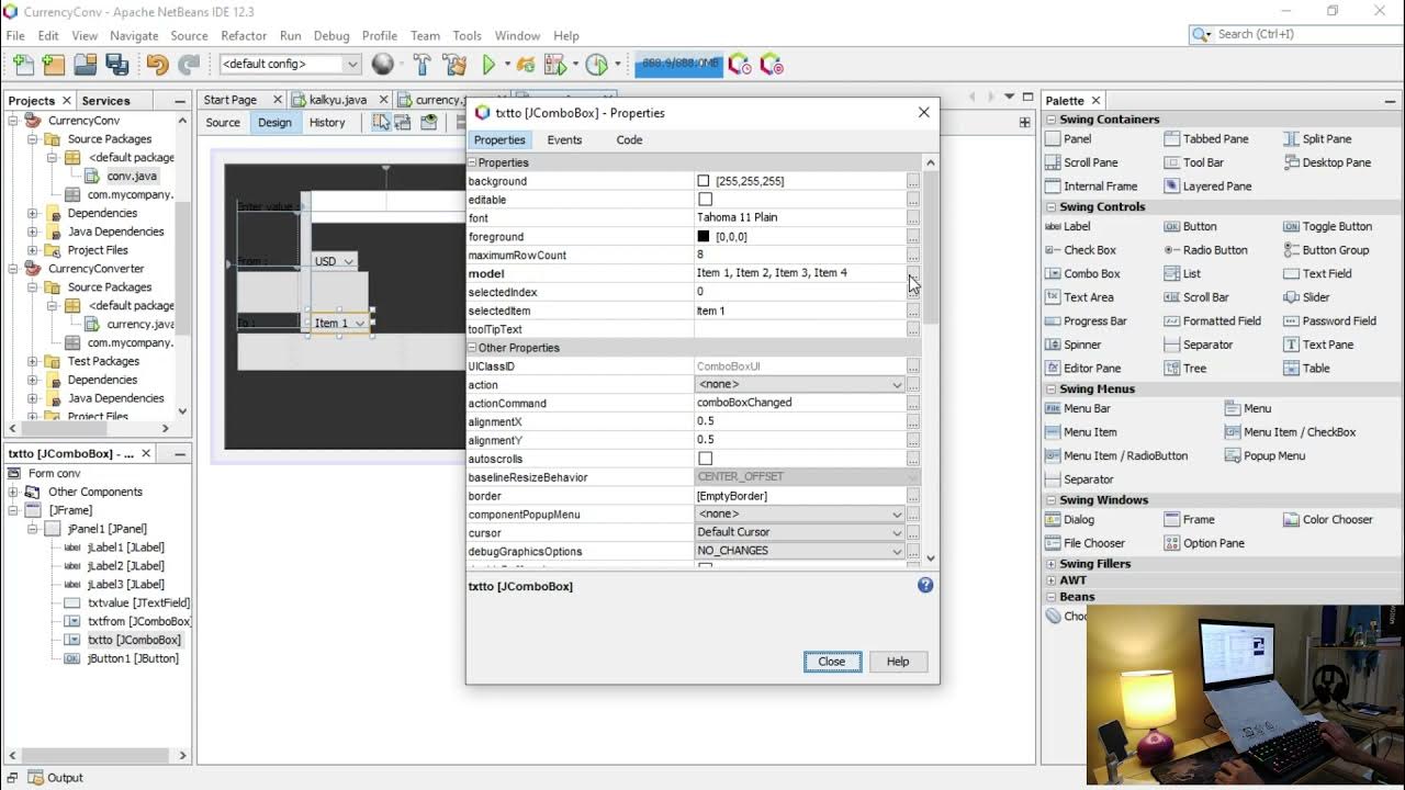 Currency Converter on Java Netbeans (2021) - YouTube