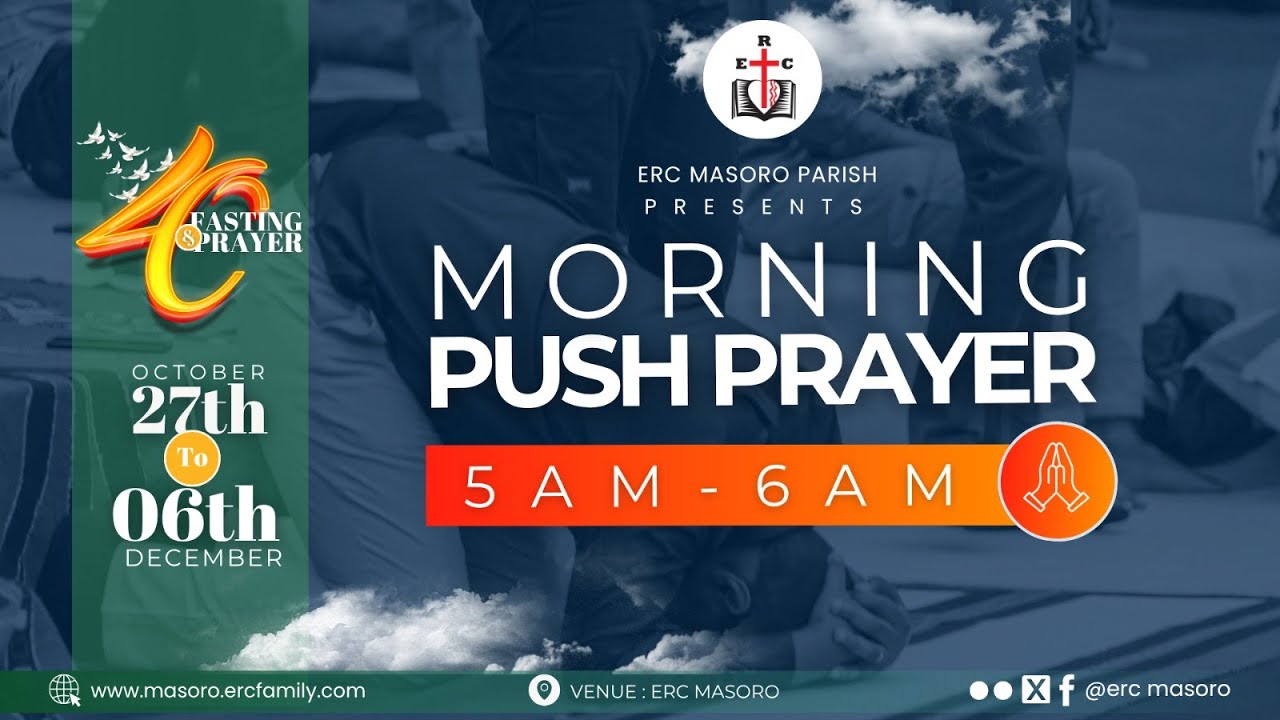 MORNING PUSH PRAYER DAY 30 OF 40 DAYS FASTING AND PRAYER - YouTube
