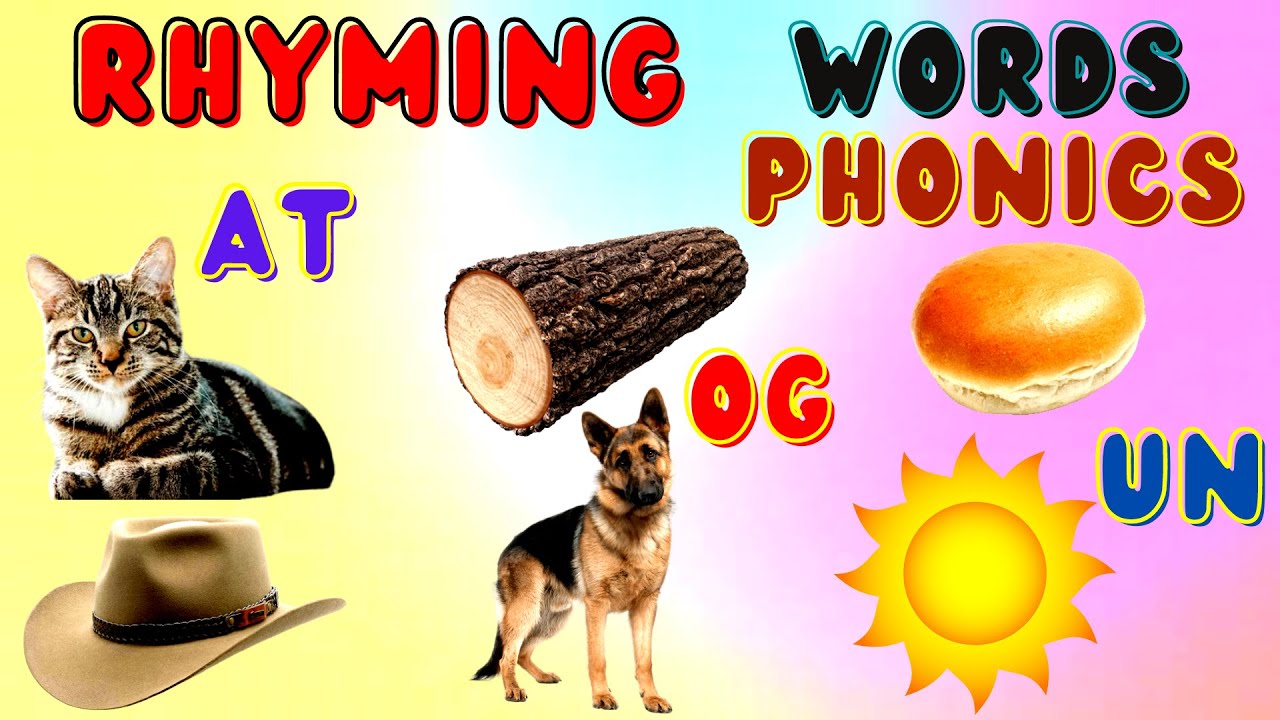 Rhyming Words with Phonics | Three Letter Words | Toddlers ...