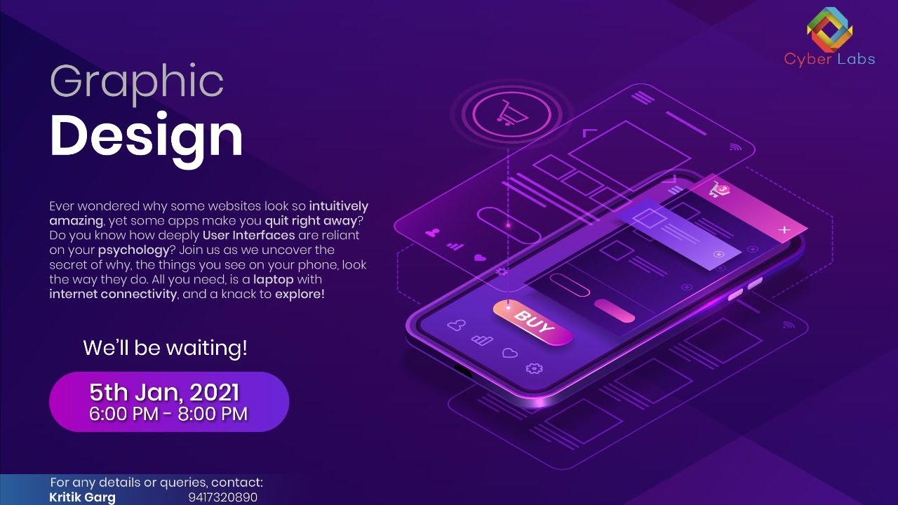 Cyber Labs Graphic Design Workshop - YouTube