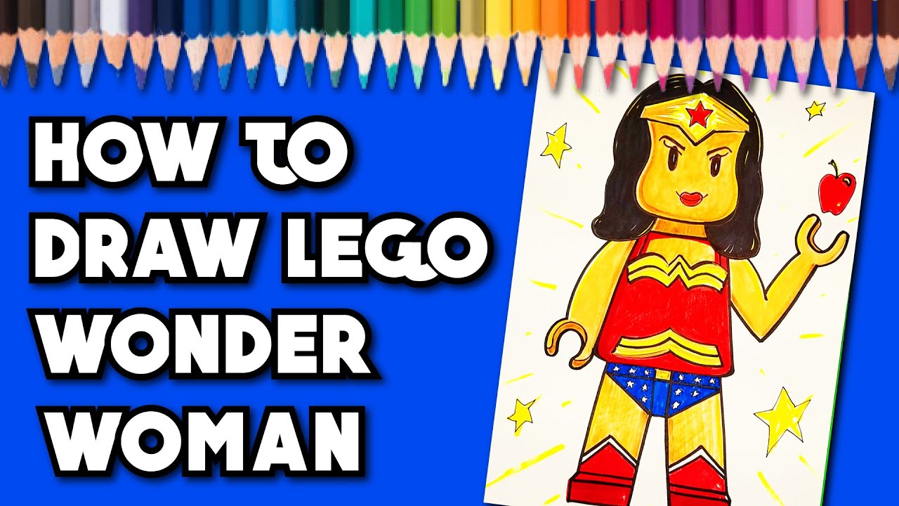 Lego Wonder Woman Drawing