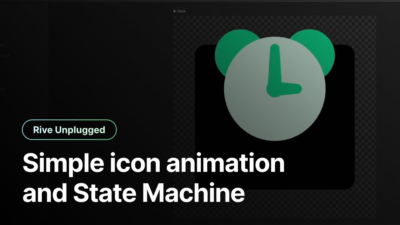 Let's animate a clock icon with Rive - YouTube