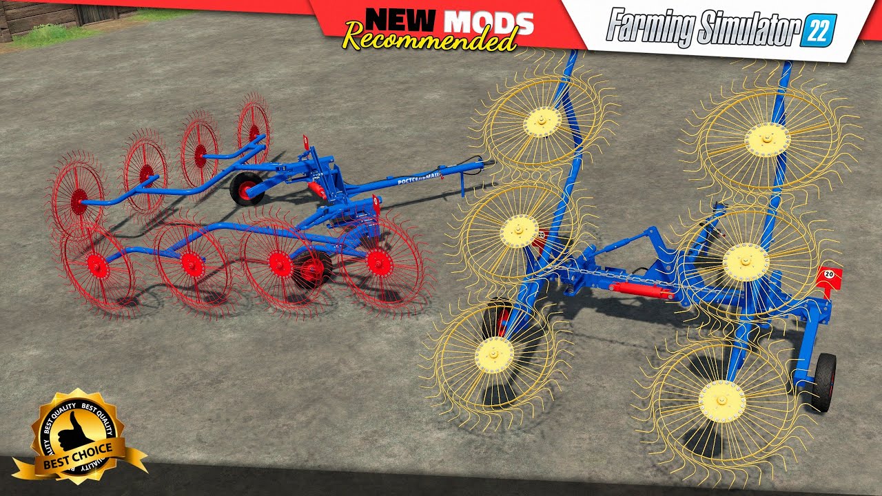 FS22 | Windrower rake GVS-6U - Farming Simulator 22 New Mods Review (2K ...