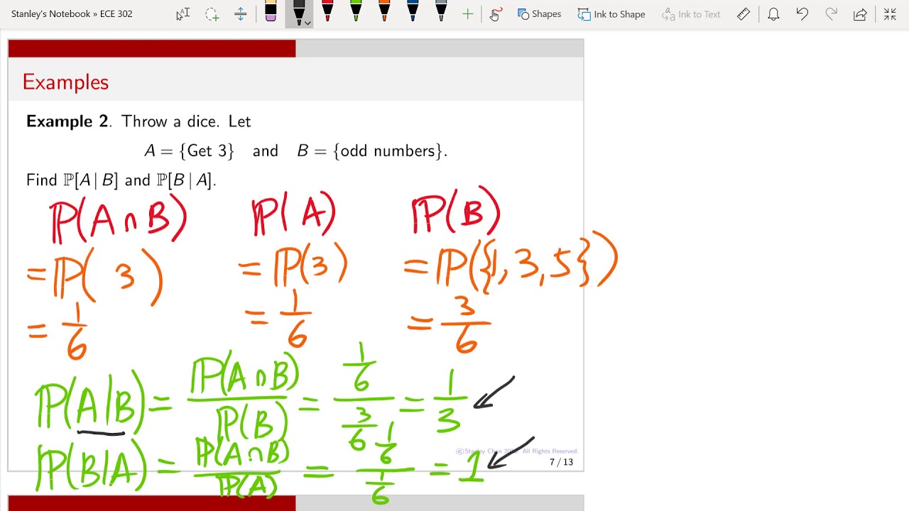 ECE 302 Lecture 2.4 Conditional probability - YouTube