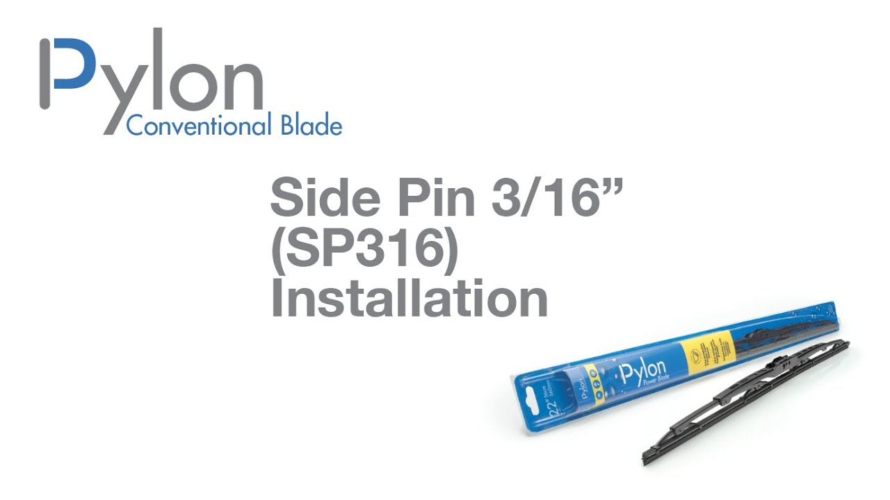 Pylon Conventional Power Blade 3/16" Side Pin Installation Video - YouTube