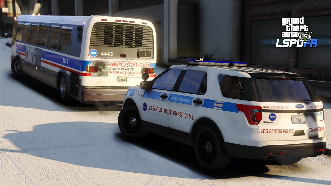 GTA 5: LSPDFR #243 - Transit Callouts (Chicago Transit Detail) - YouTube