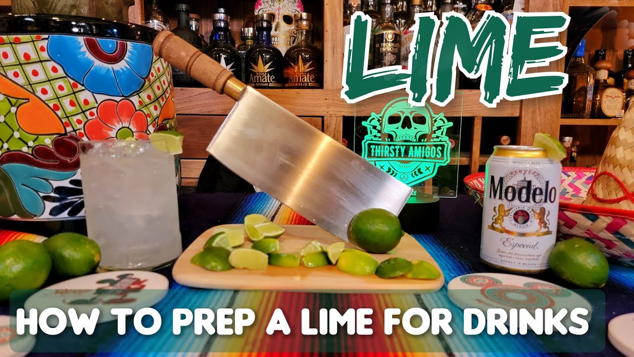Limes! How to prep a lime for your drinks - YouTube