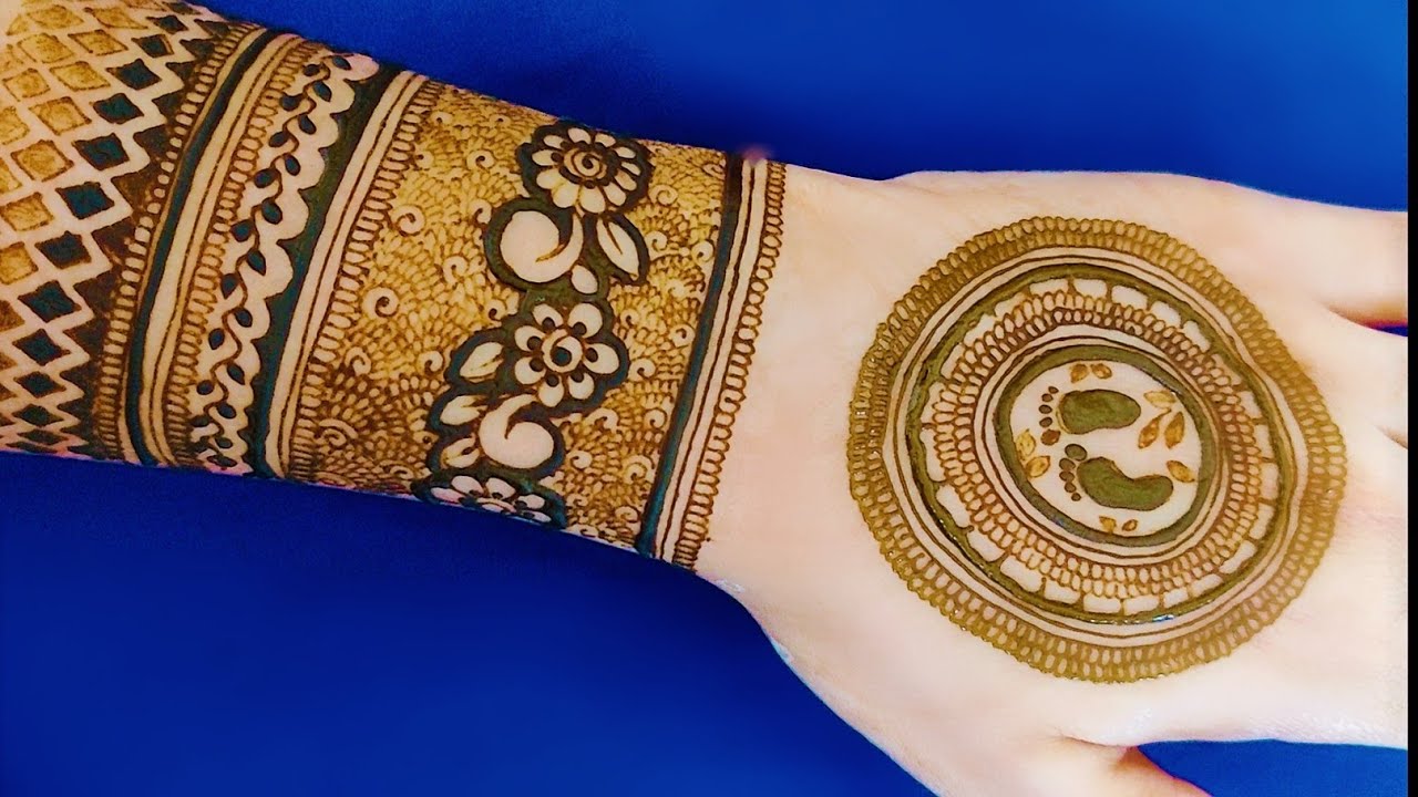 Full hand baby shower mehndi designs||New intricate god bharai mehndi ...