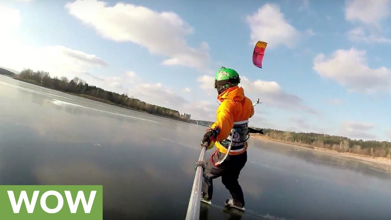 Kite skating should definitely be an Olympic sport - YouTube