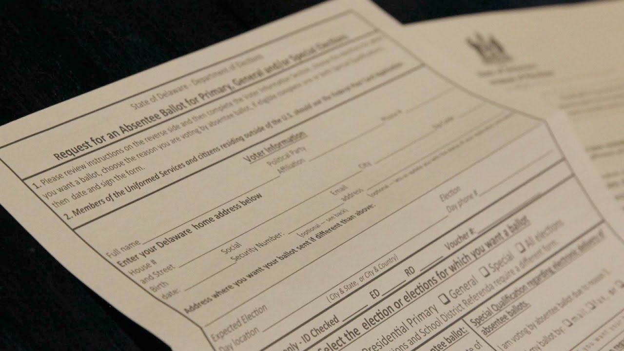 Delaware's COVID-19 Absentee Ballot Process PSA - YouTube