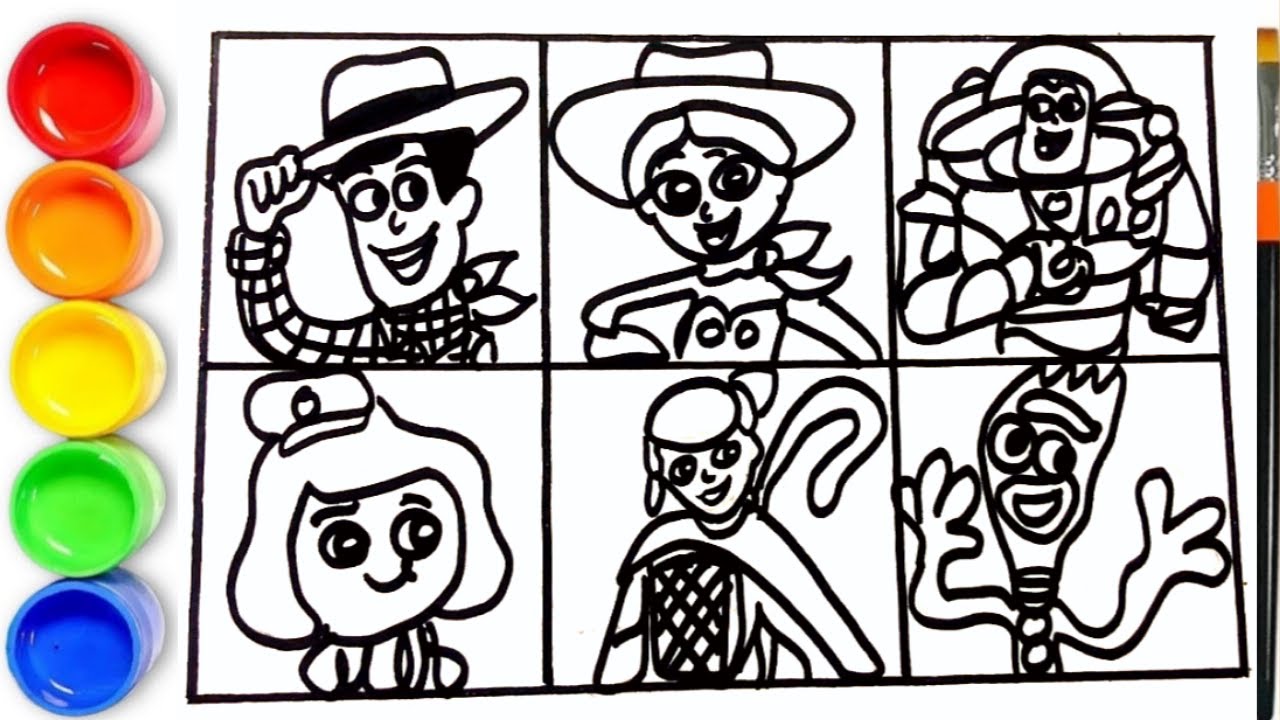 How to draw Toy Story Characters | Drawing Toy Story Characters | Toy ...
