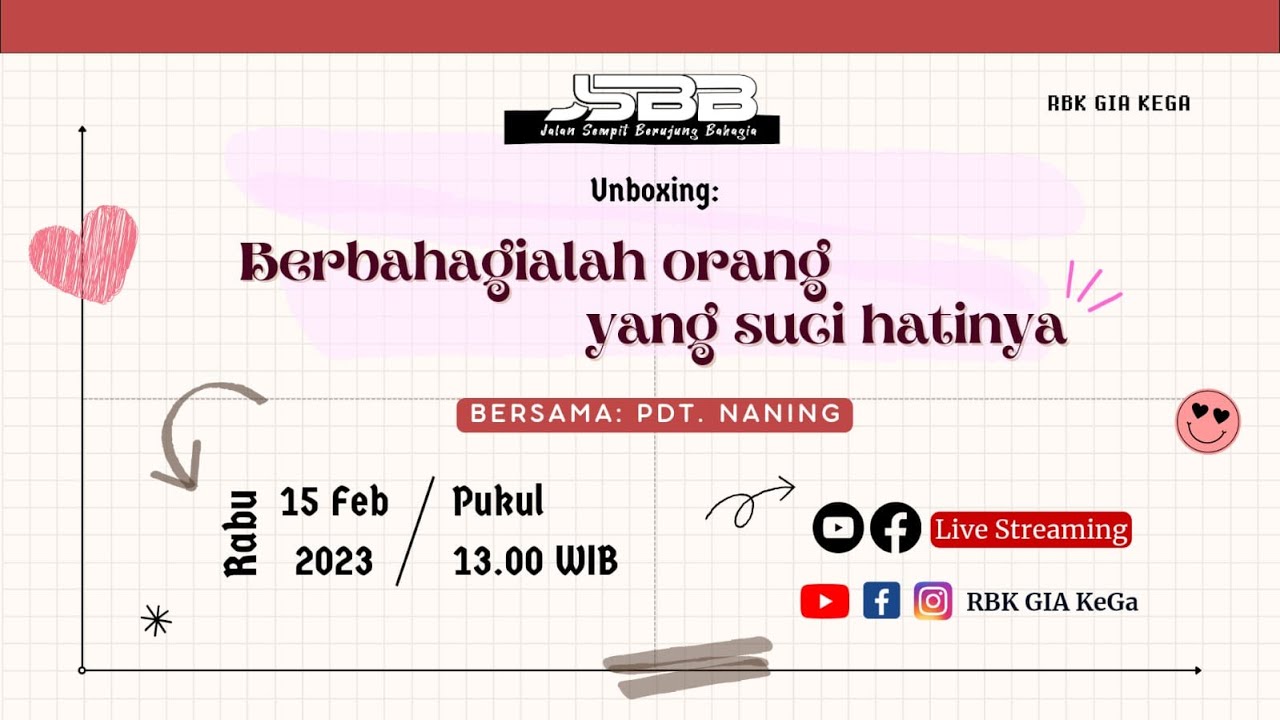 JSBB, Rabu 15 Februari 2023 - UNBOXING - Pdt. Naning - YouTube