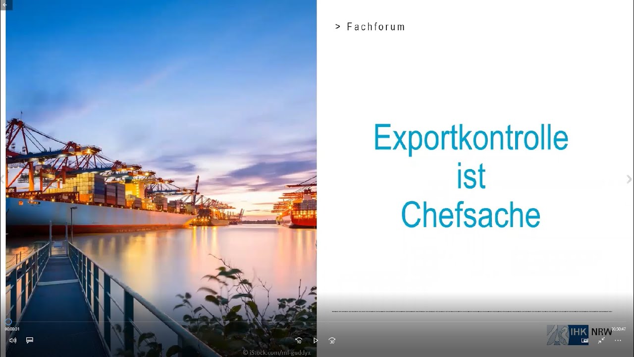 Exportkontrolle ist Chefsache | Digitaler Zwischenstopp 2020 | Teil 3 ...