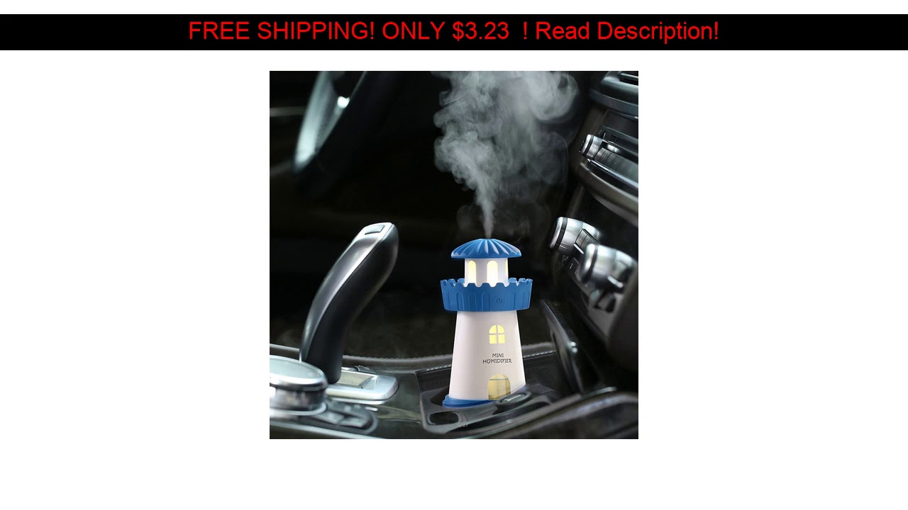 150ml Lamp Lighthouse Humidifier USB Led Air Diffuser Purifier Atomizer ...