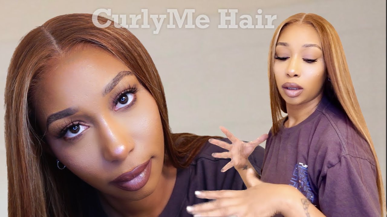 Sleek Middle Part Buss Down! Bomb color Glueless Easy to wear Wig| Ft ...