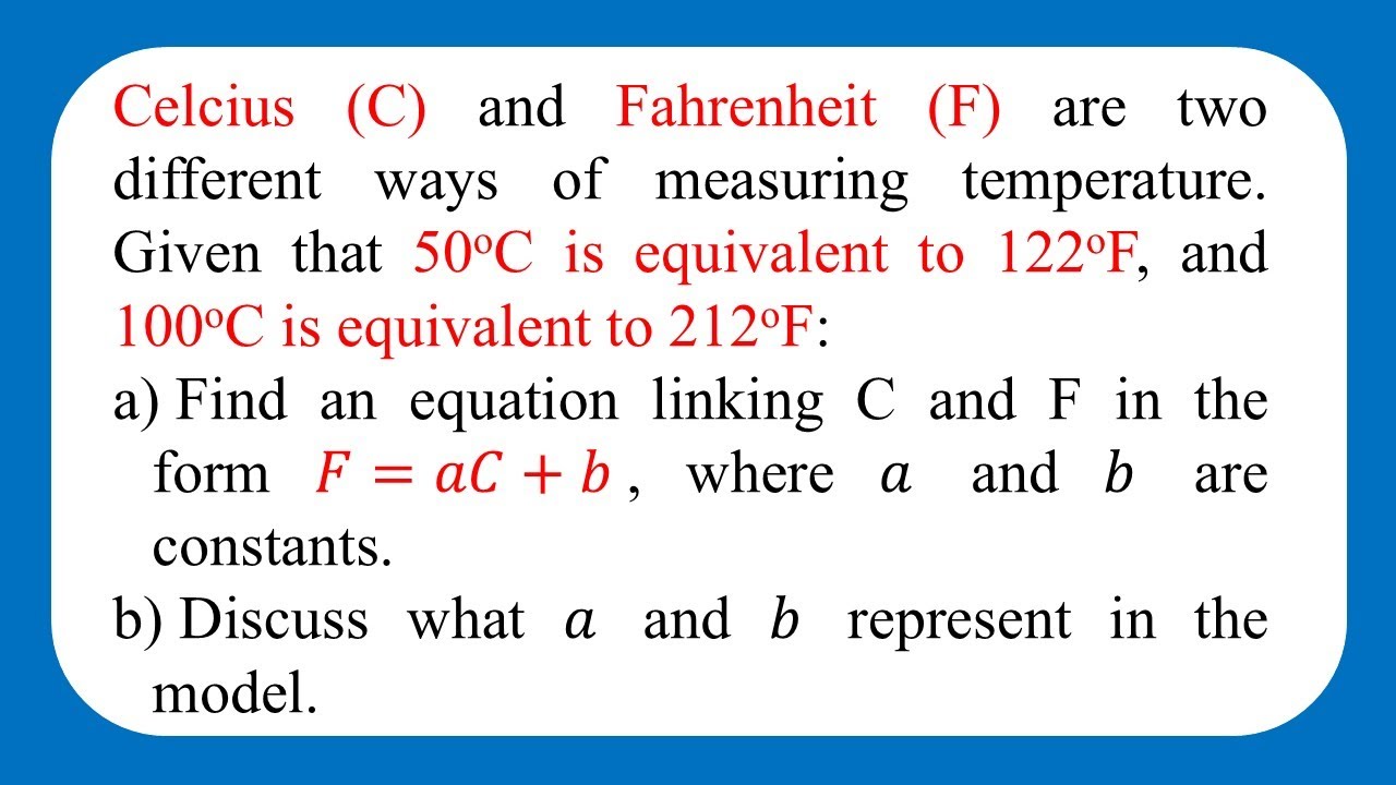 Modelling using Straight Line Graphs (Year 1) - Edexcel AS and A Level ...