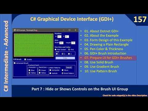 C# GDI Plus | Part 7 - Prepare UI for Brushes | C# Advanced #157 - YouTube