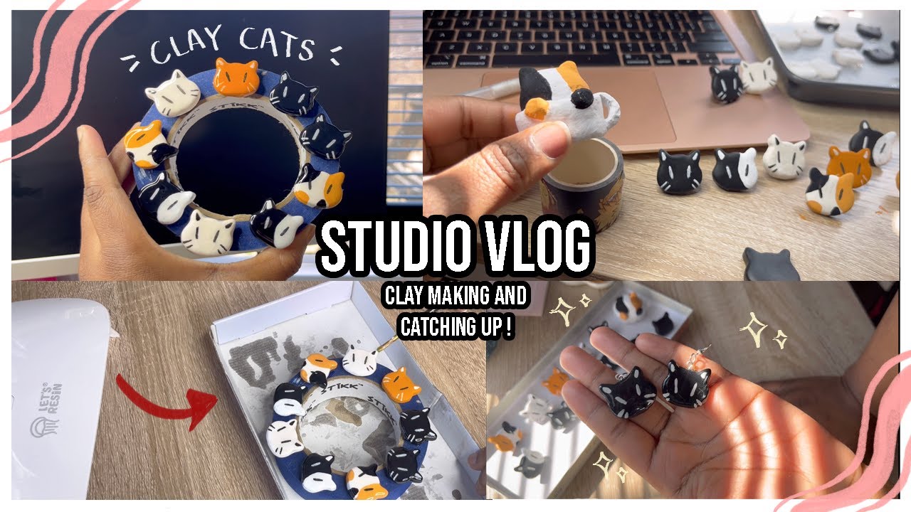 Studio Vlog: I tried Clay making, Art School, Full-time work struggles ...
